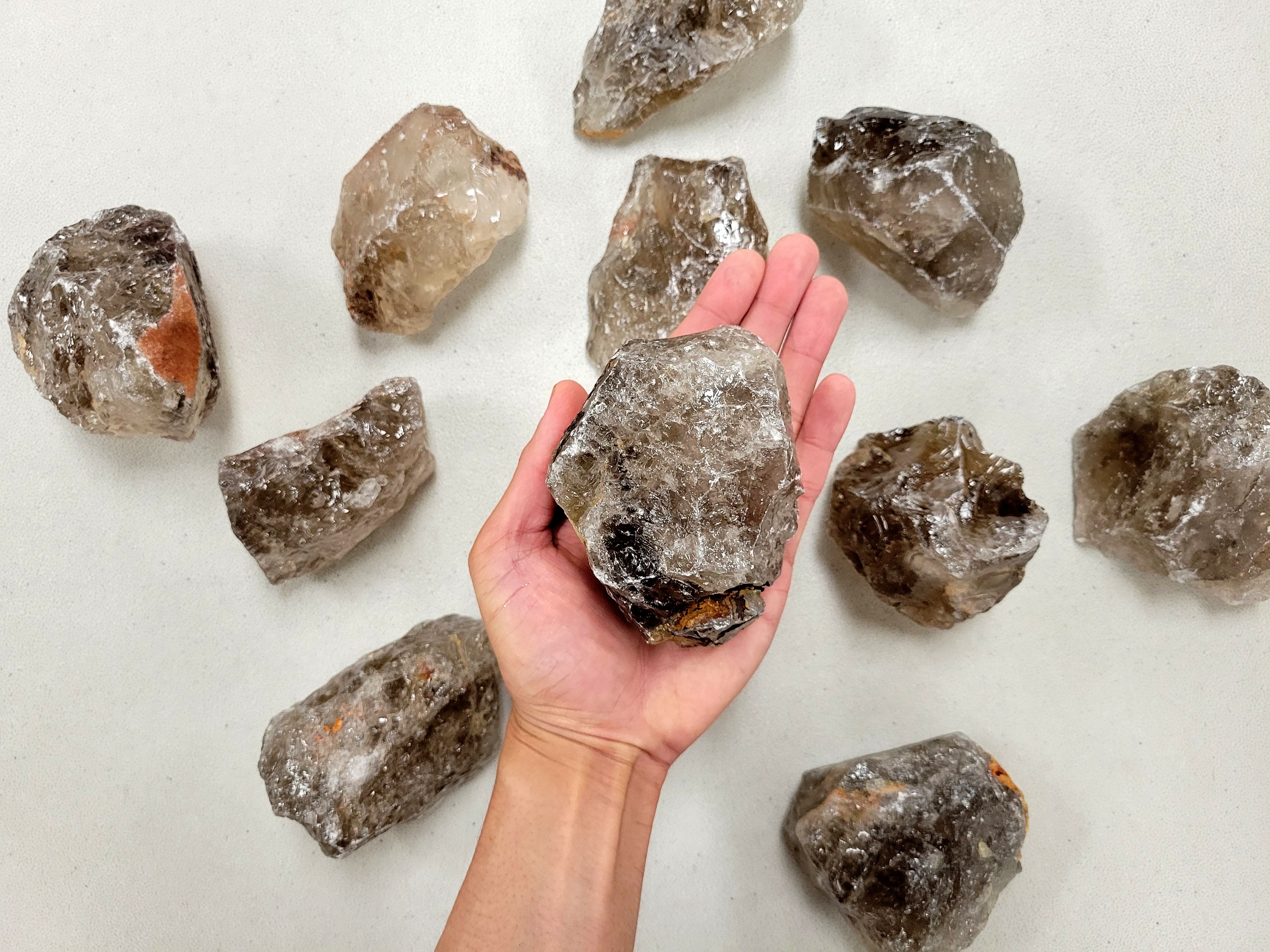 Large Smoky Quartz Crystal Chunk from Brazil – VINACRYSTALS