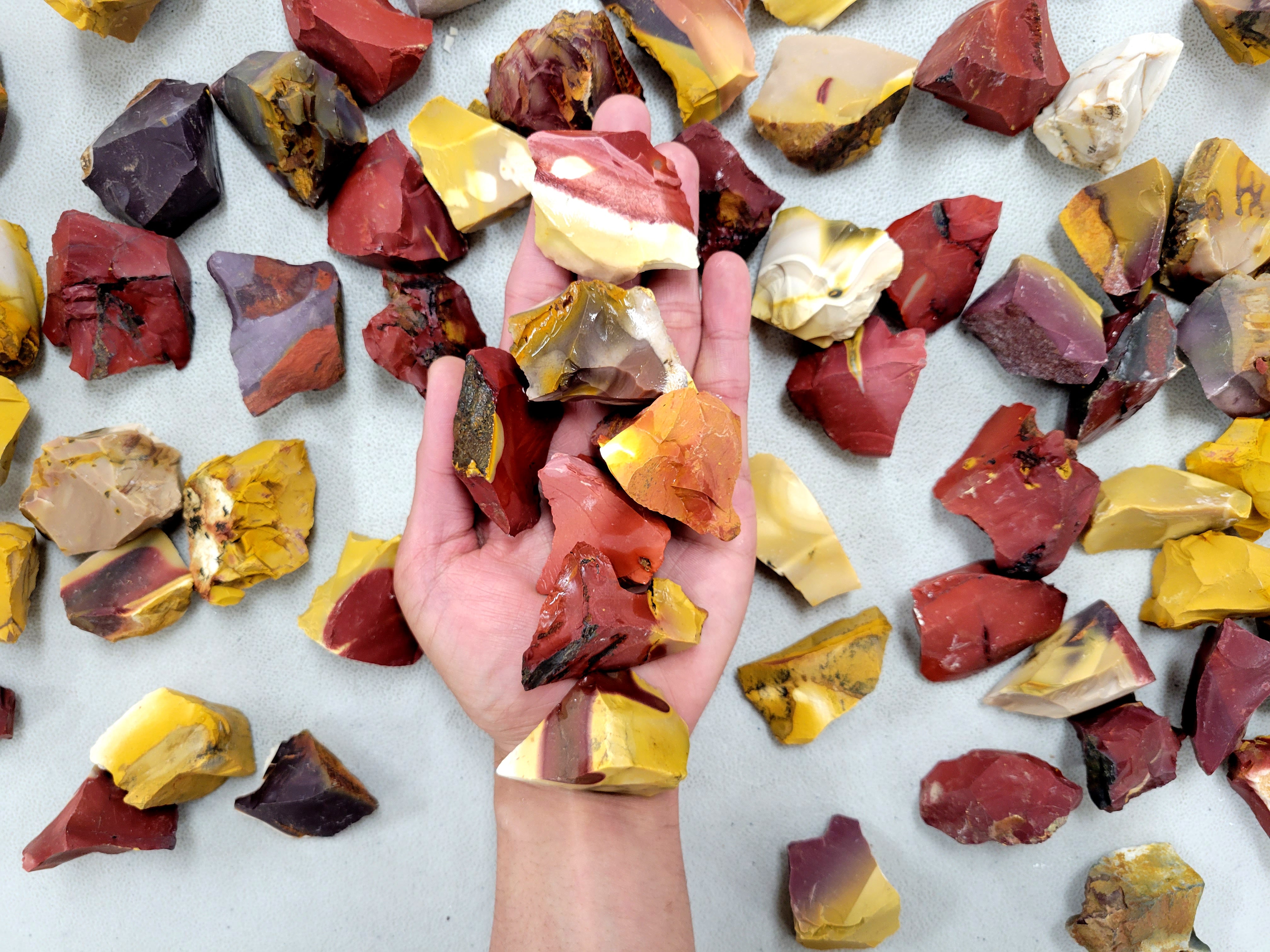 Rough Mookaite Jasper Crystal Stones - Bulk Raw Crystals – VINACRYSTALS