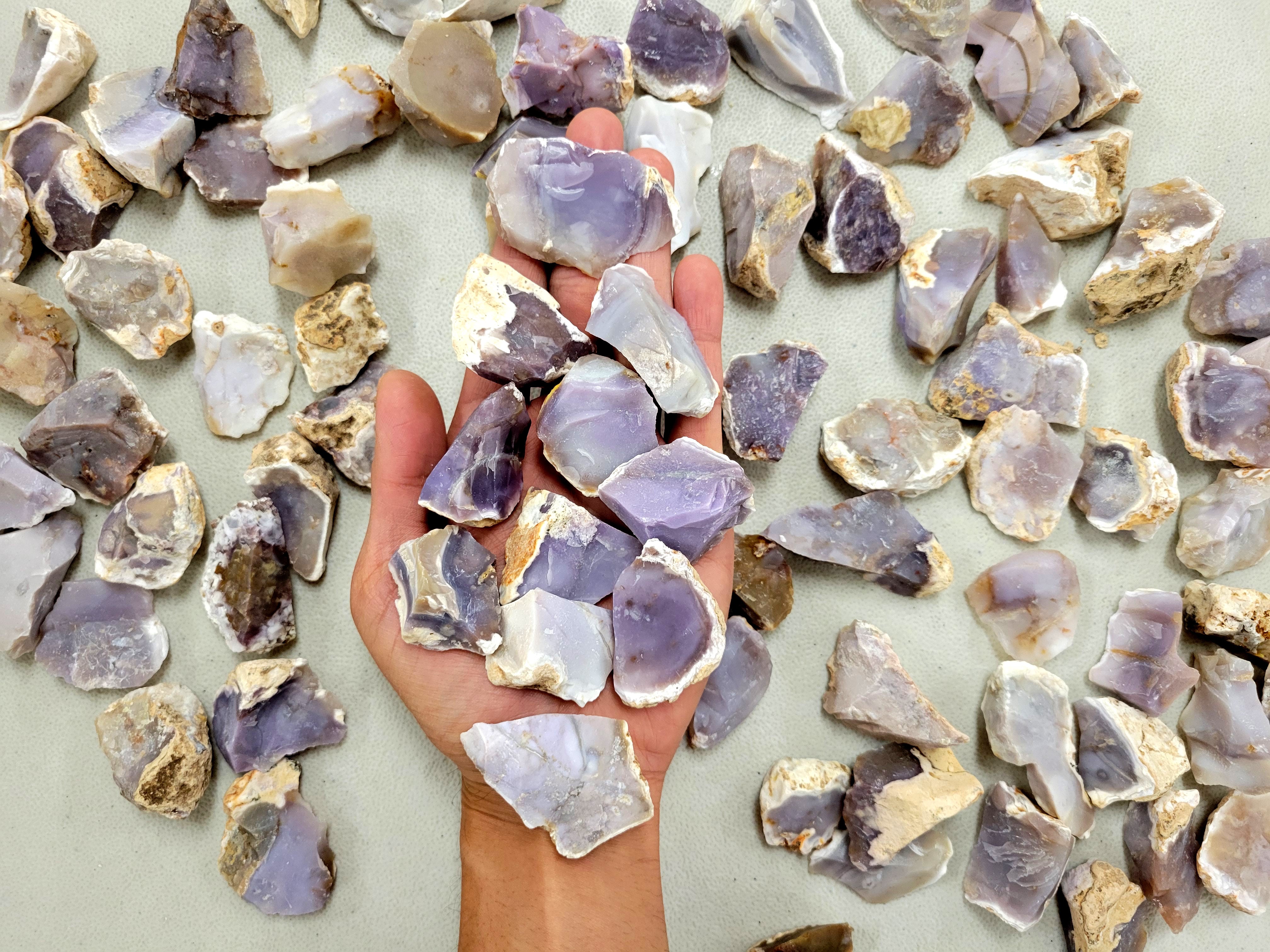 Natural Purple Agate from Mexico - Bulk Rough Stones – VINACRYSTALS