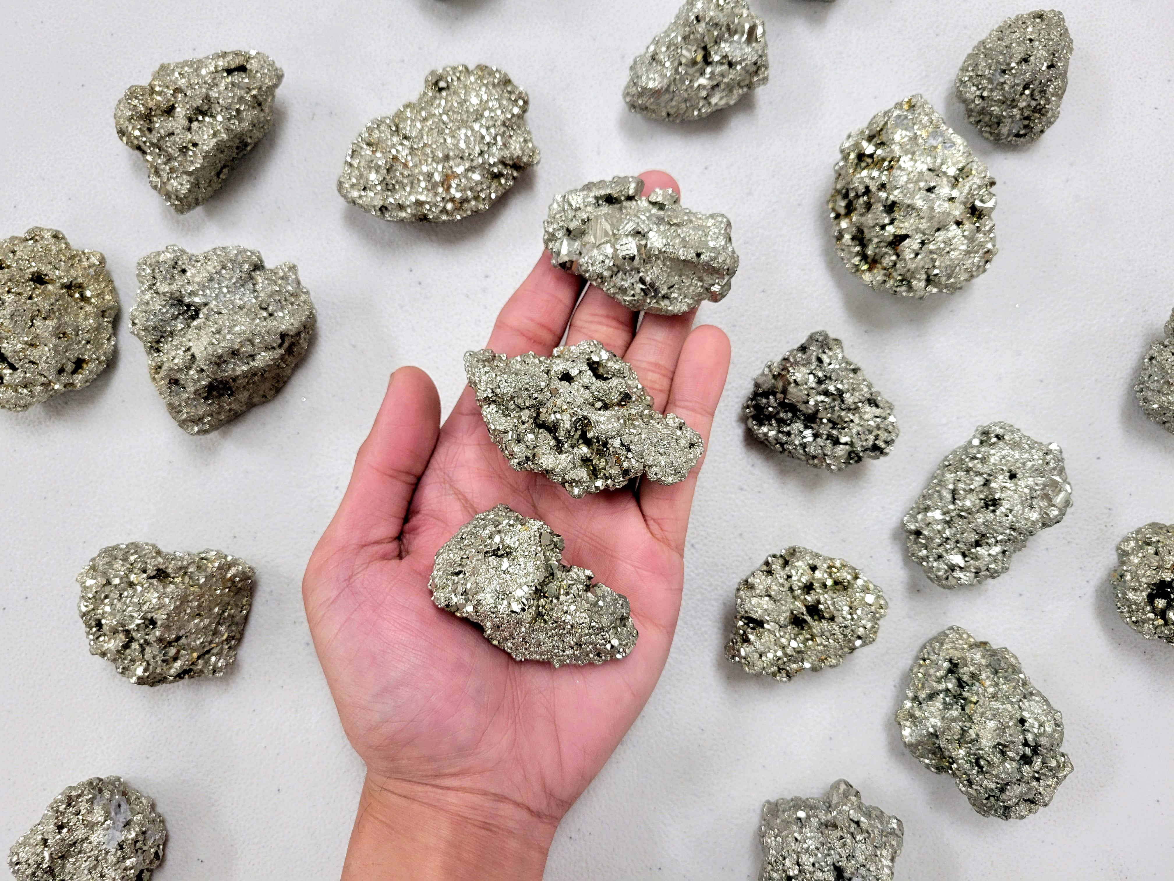 Raw Pyrite Crystal Chunks - 2" to 3" – VINACRYSTALS